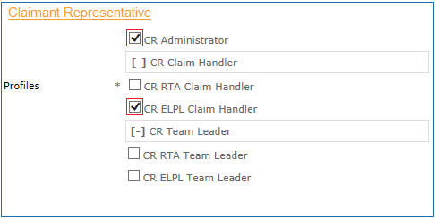 Claims Portal | Claimant representative profiles
