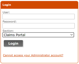 How to log-in to Claims Portal